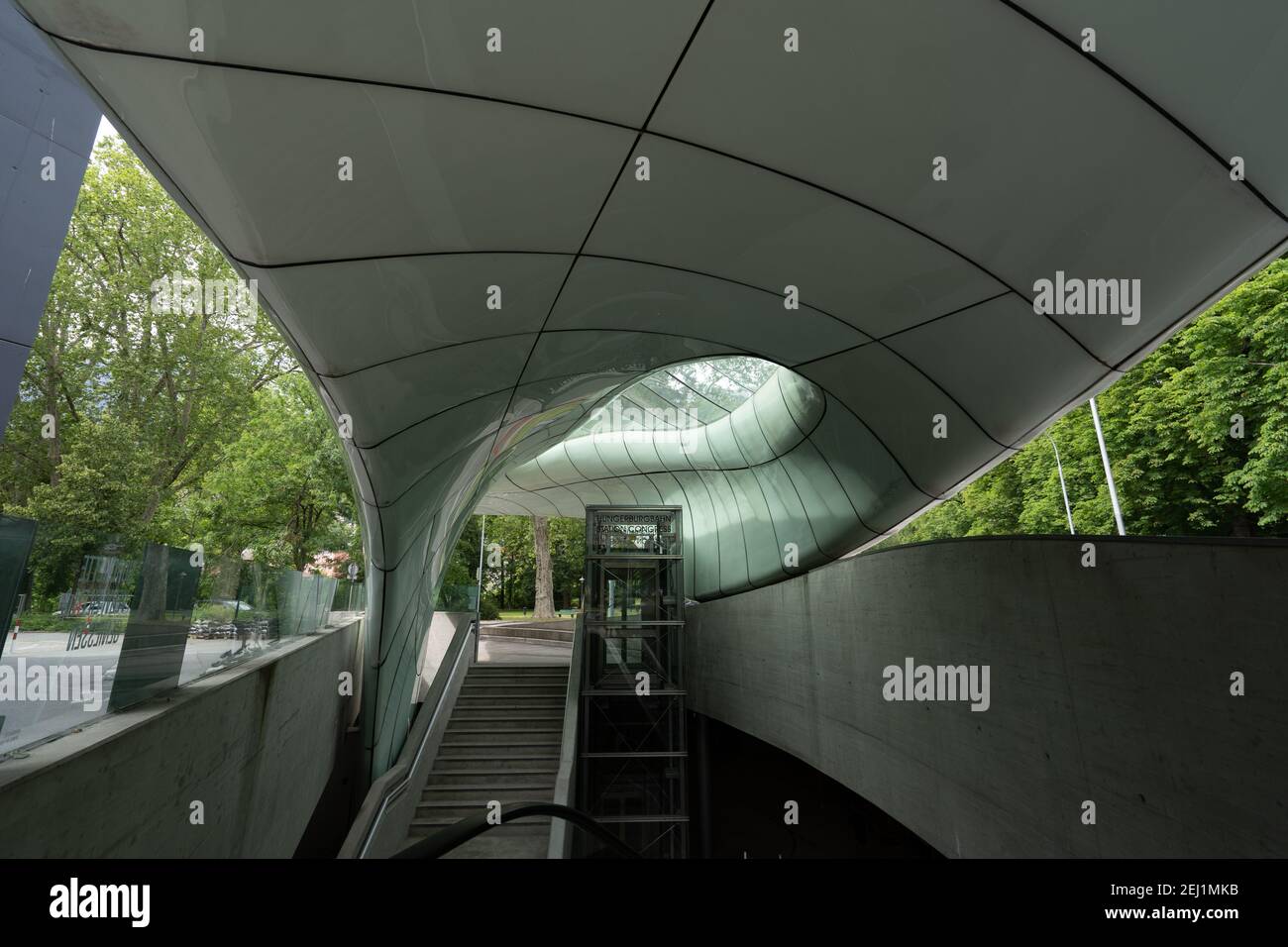 Modern Funicular Station of Innsbruck, Austria Stock Photo - Alamy