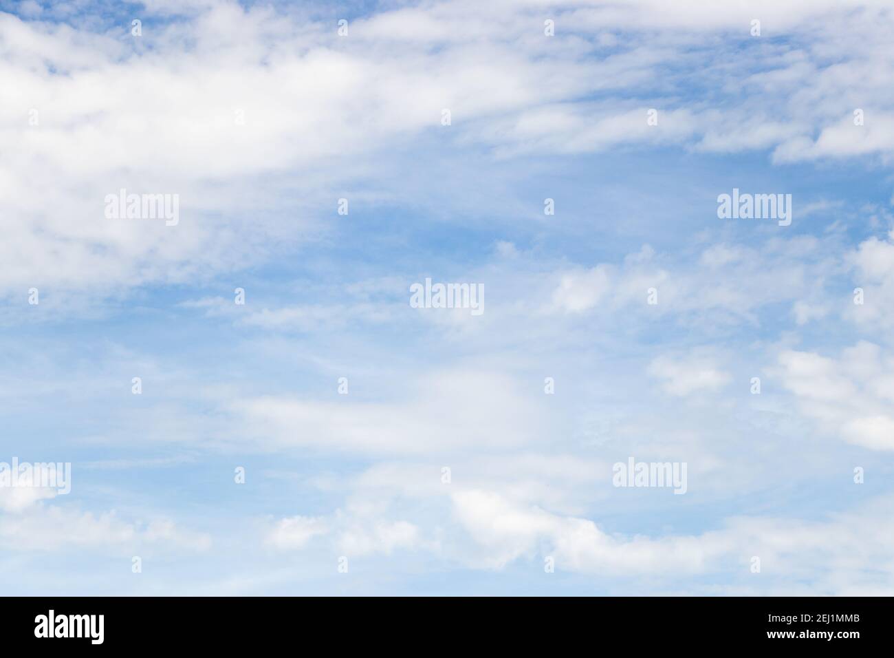 Clear blue color sky with white cloud background Stock Photo - Alamy