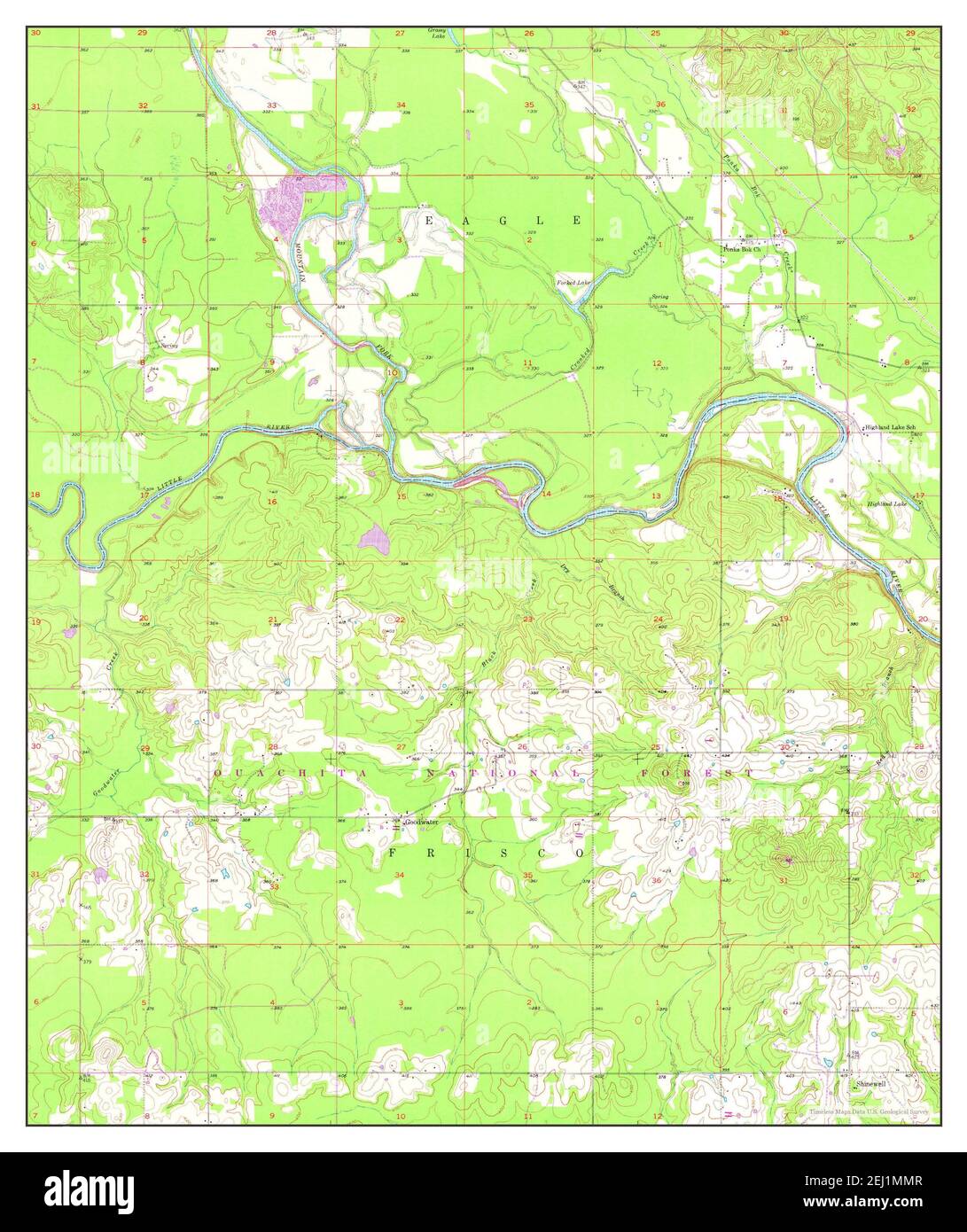 Goodwater map hi-res stock photography and images - Alamy