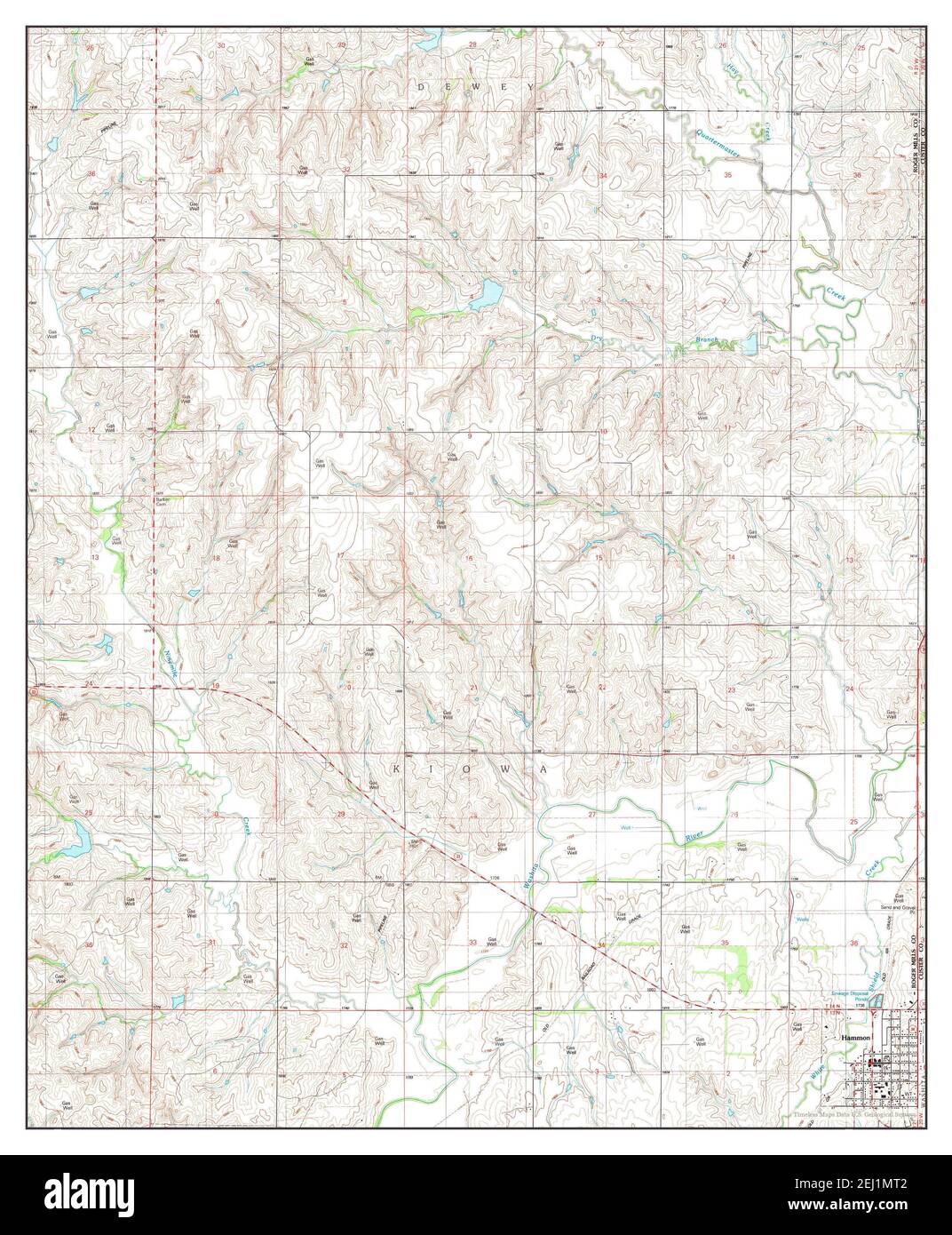 Map of hammon oklahoma hi-res stock photography and images - Alamy