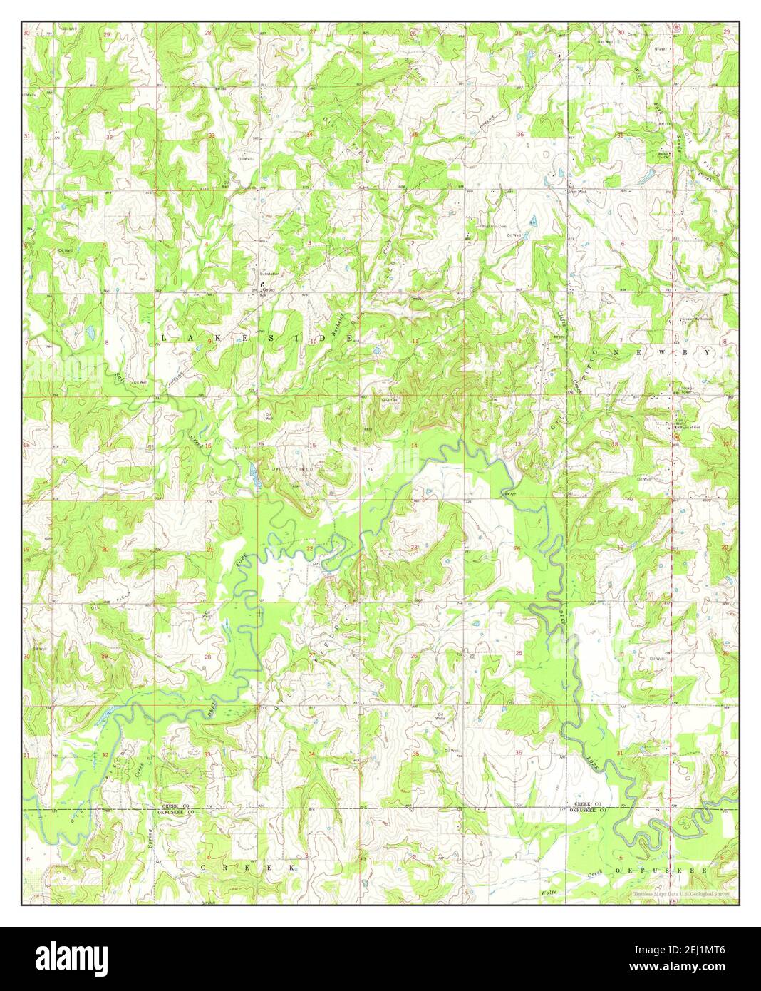 Gypsy, Oklahoma, map 1973, 1:24000, United States of America by ...
