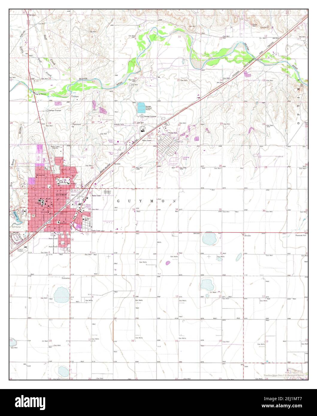 Guymon map Cut Out Stock Images & Pictures - Alamy