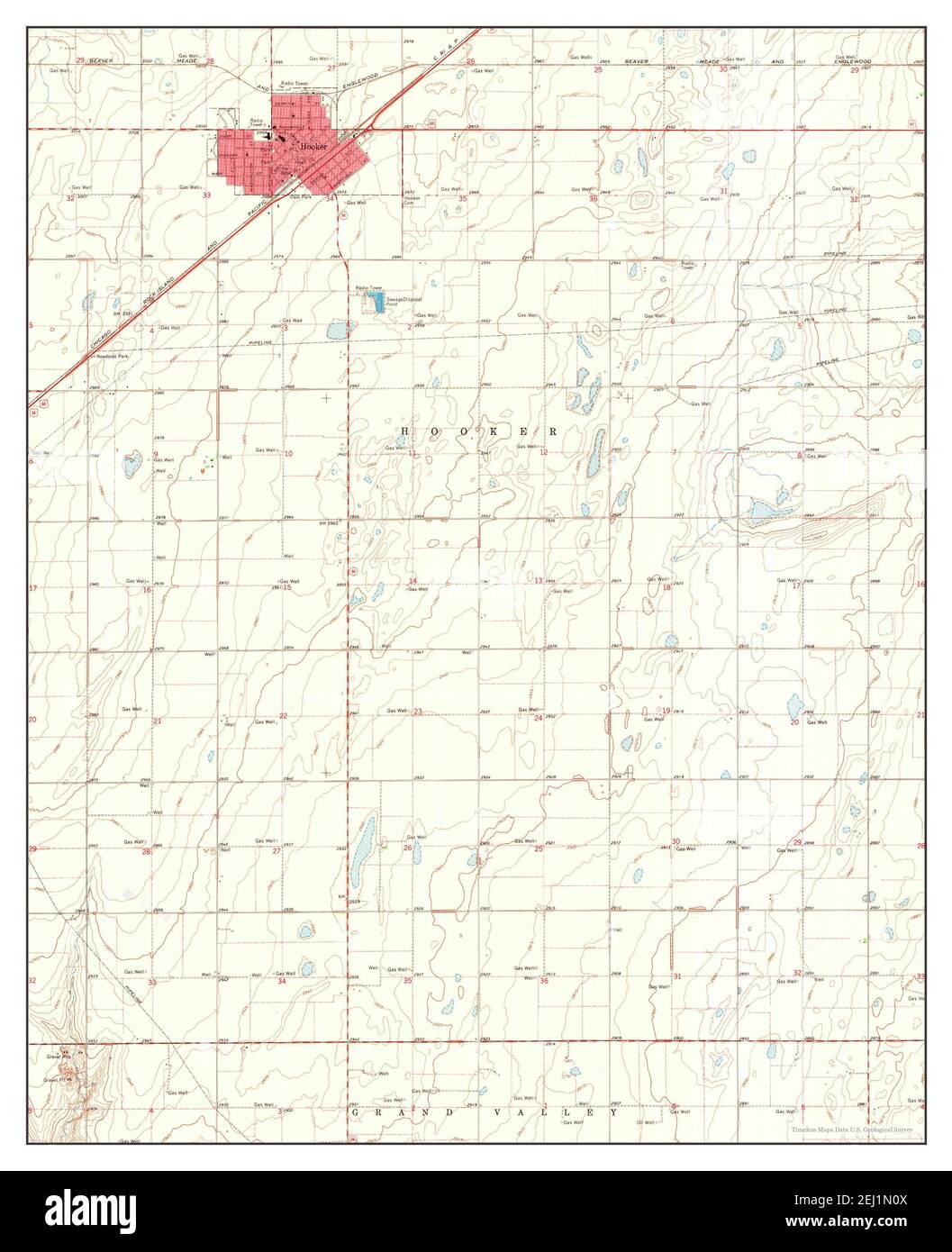 Hooker oklahoma map Cut Out Stock Images & Pictures - Alamy