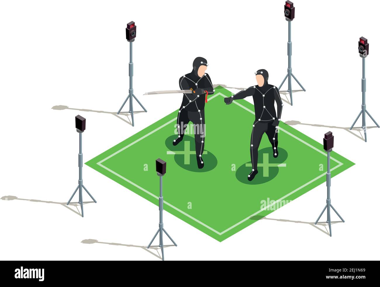 Actors fight scene Stock Vector Images - Alamy