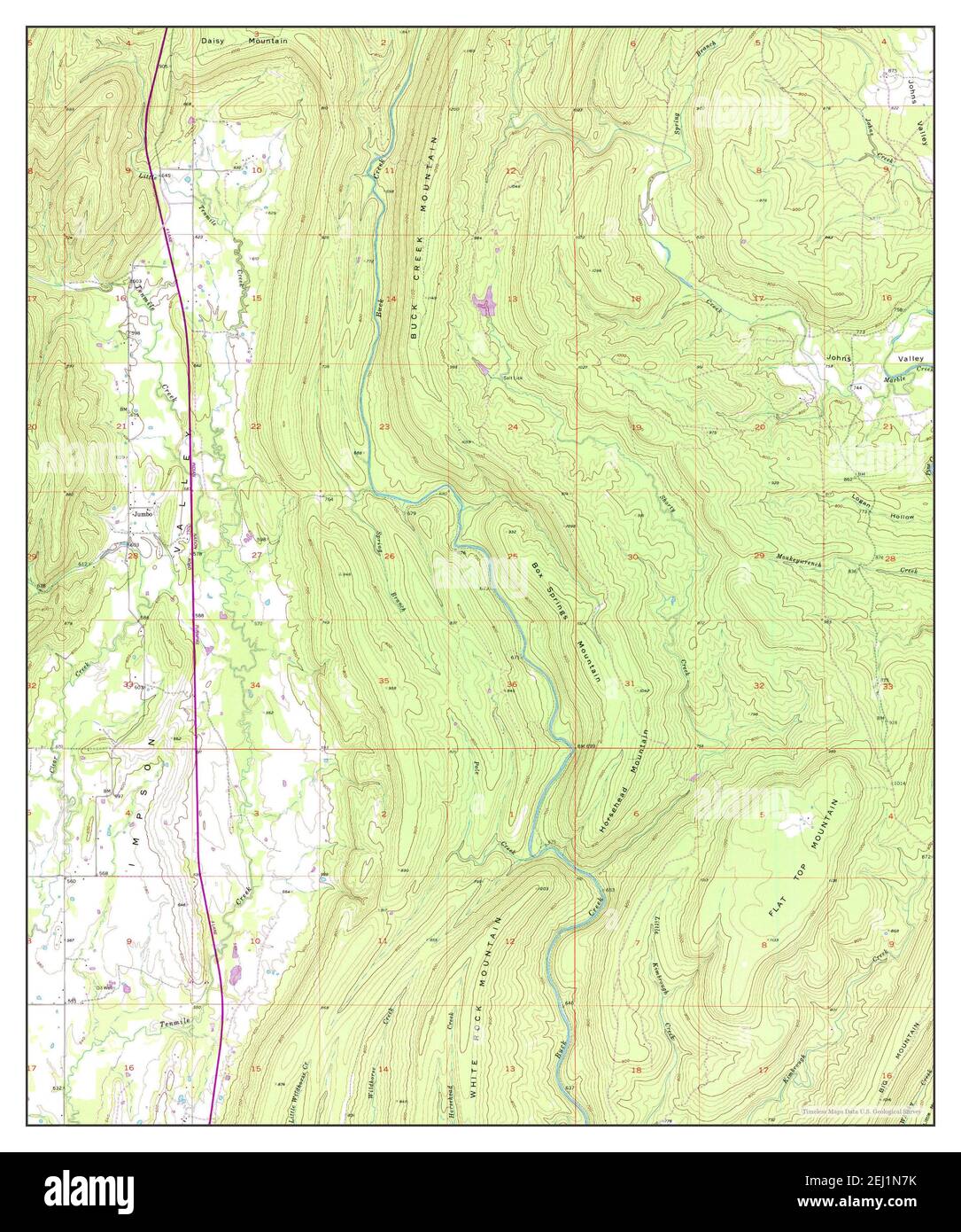 Jumbo, Oklahoma, map 1957, 1:24000, United States of America by ...