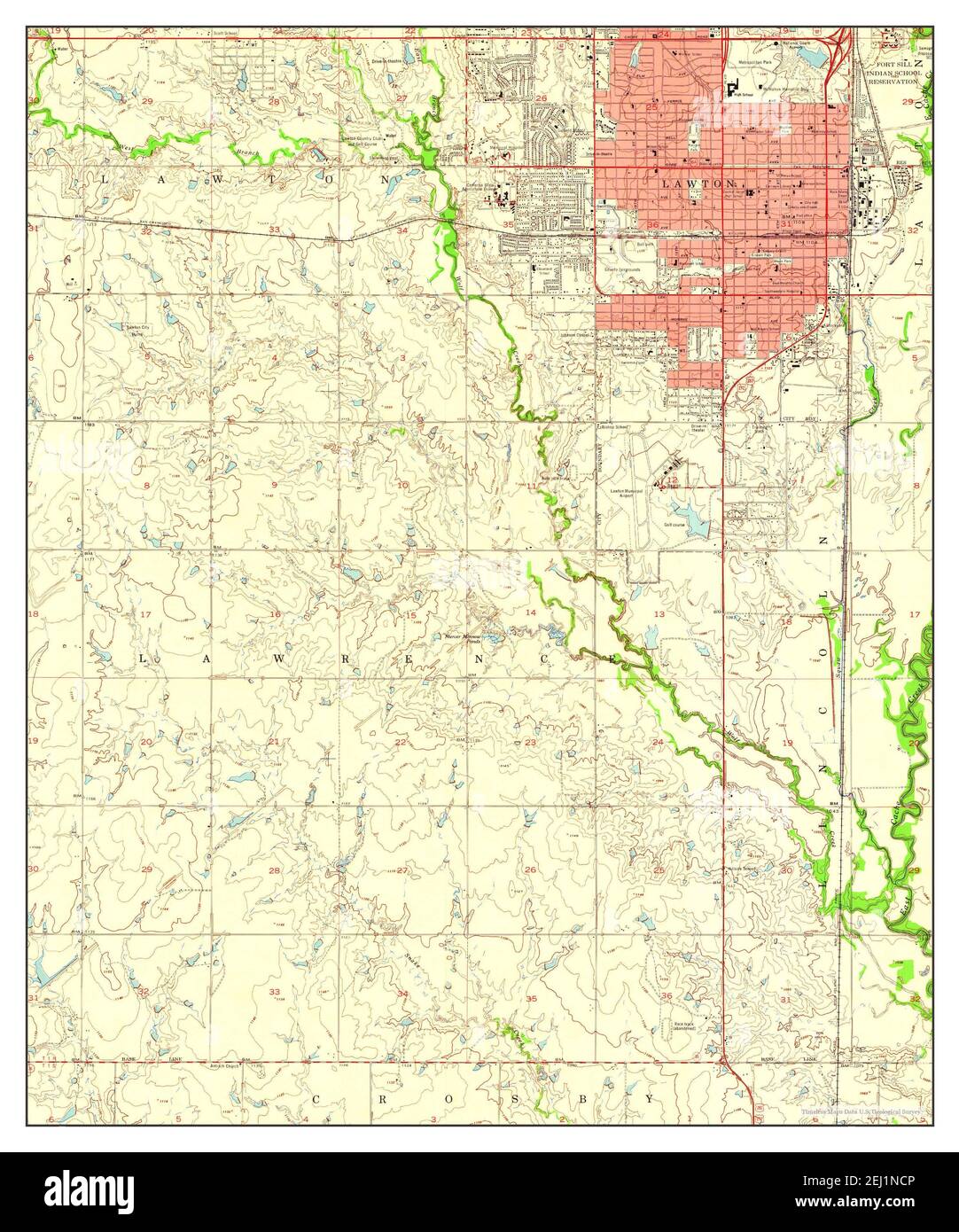 Map of lawton hi-res stock photography and images - Alamy