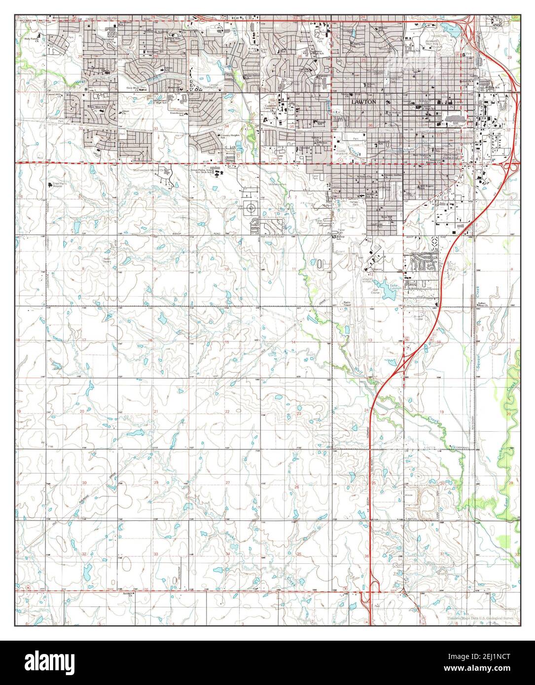 Map of lawton hi-res stock photography and images - Alamy