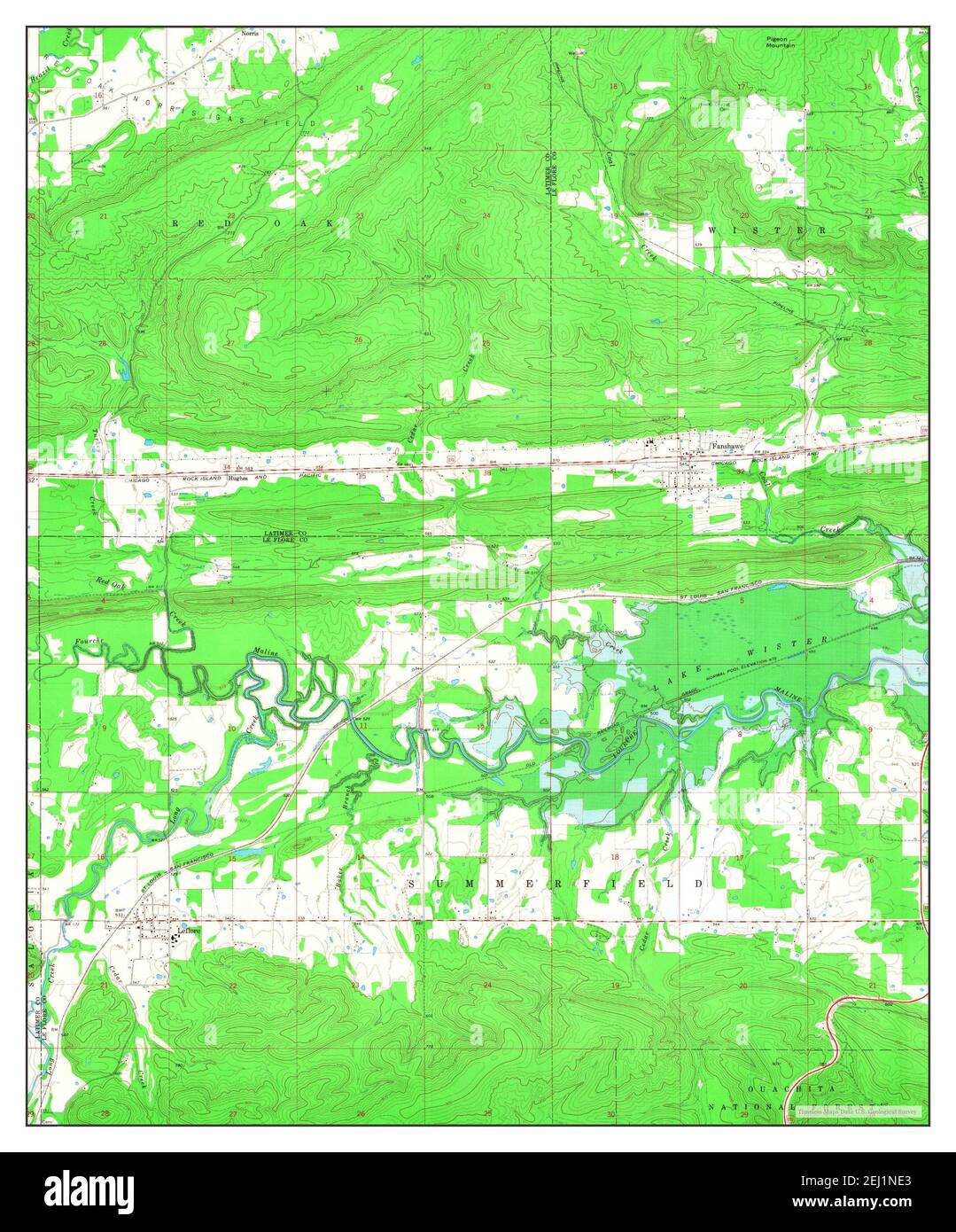 Leflore map hi-res stock photography and images - Alamy