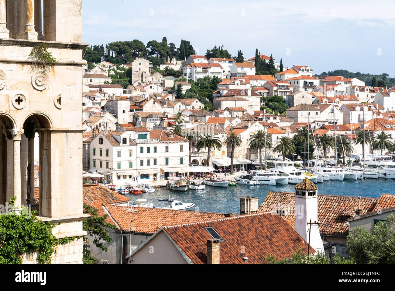 Beautiful Old Town on the island of Hvar, Croatia Stock Photo - Alamy