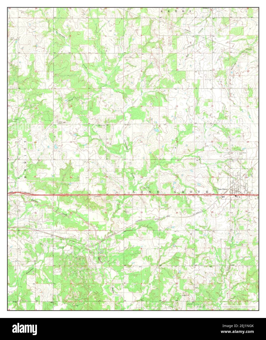 Map of lone grove oklahoma hi-res stock photography and images - Alamy