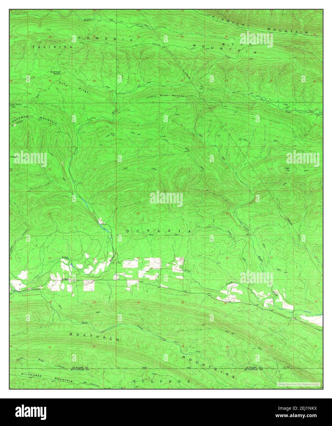 Ludlow, Oklahoma, map 1966, 1:24000, United States of America by ...