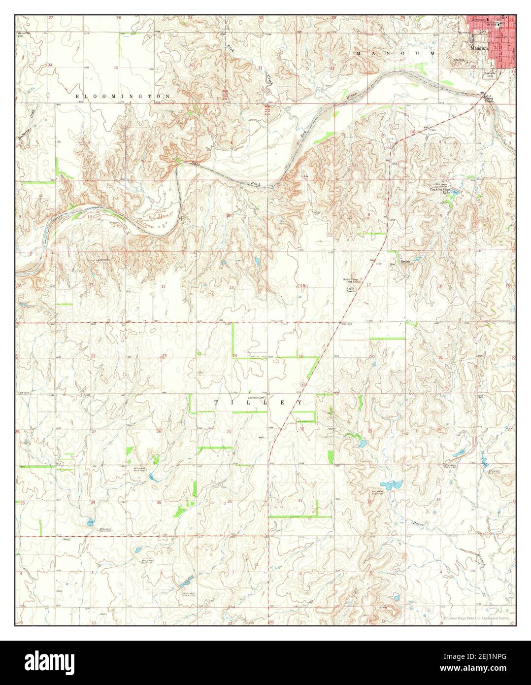 Mangum oklahoma map hi-res stock photography and images - Alamy