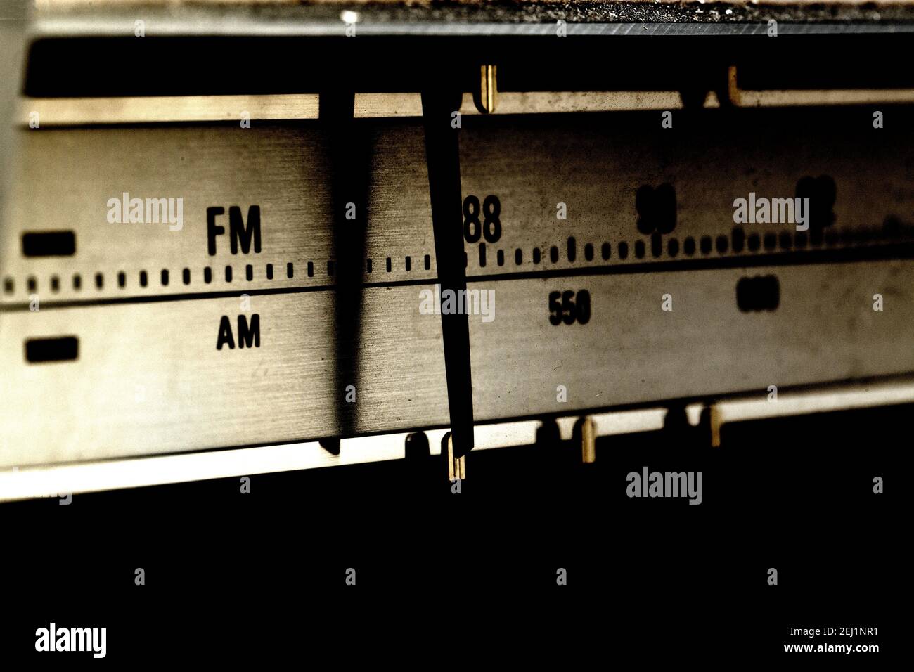 An Old Technology Radio Signal Search Display Stock Photo - Alamy