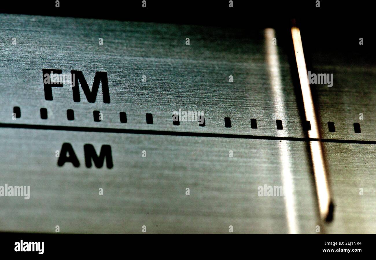 An Old Technology Radio Signal Search Display Stock Photo - Alamy