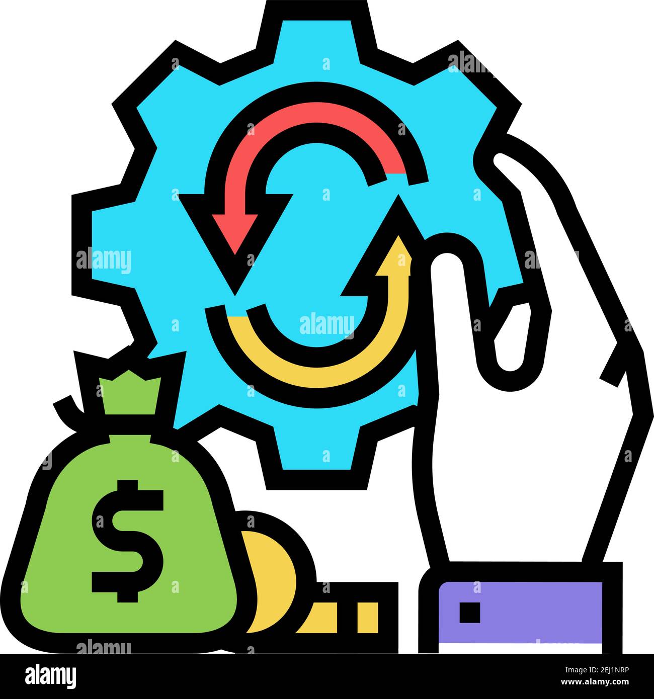 finance optimize color icon vector illustration Stock Vector Image ... finance optimize color icon vector illustration Stock Vector Image ...