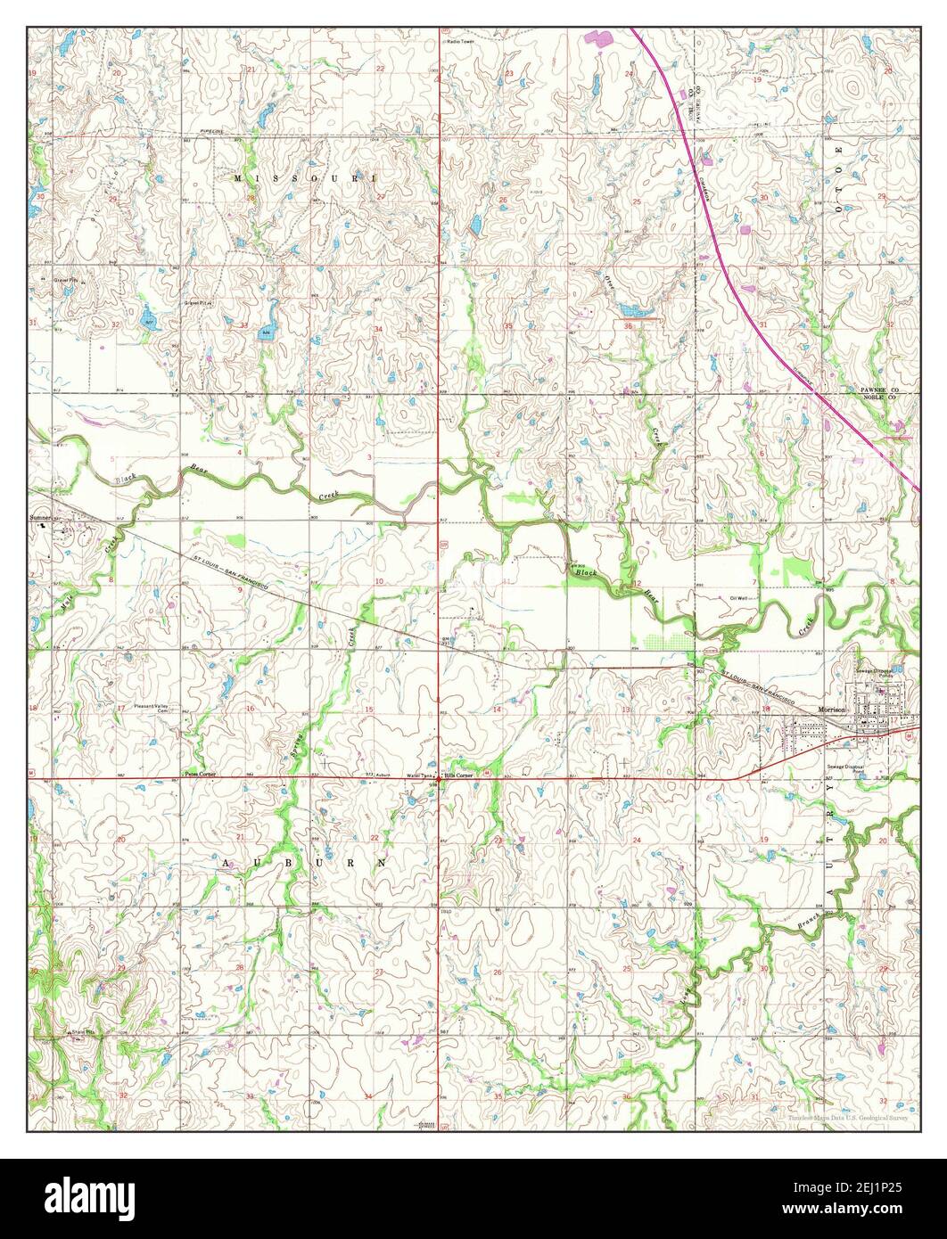 Map of morrison oklahoma hi-res stock photography and images - Alamy