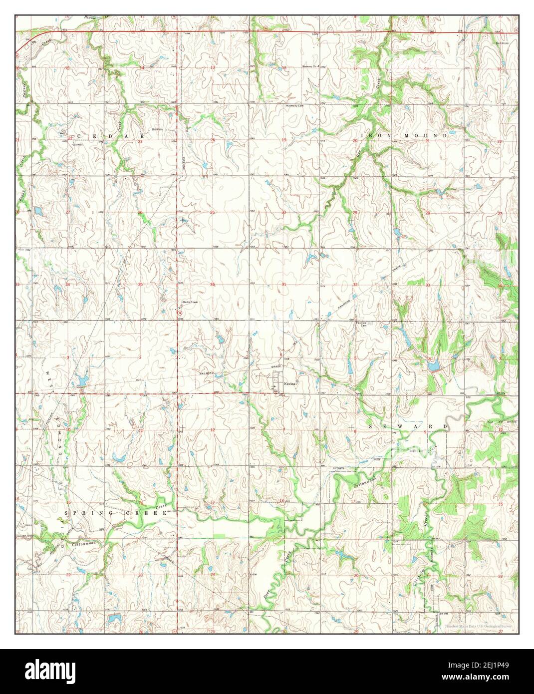Navina, Oklahoma, map 1970, 1:24000, United States of America by ...