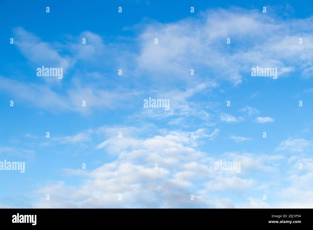 Clear blue color sky with white cloud background Stock Photo - Alamy