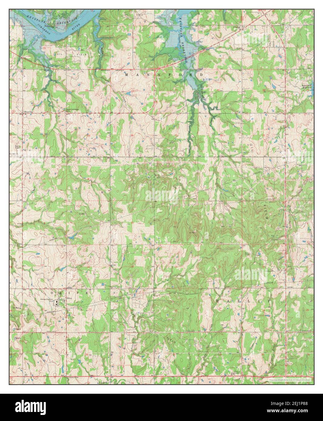 Olive, Oklahoma, map 1970, 1:24000, United States of America by ...