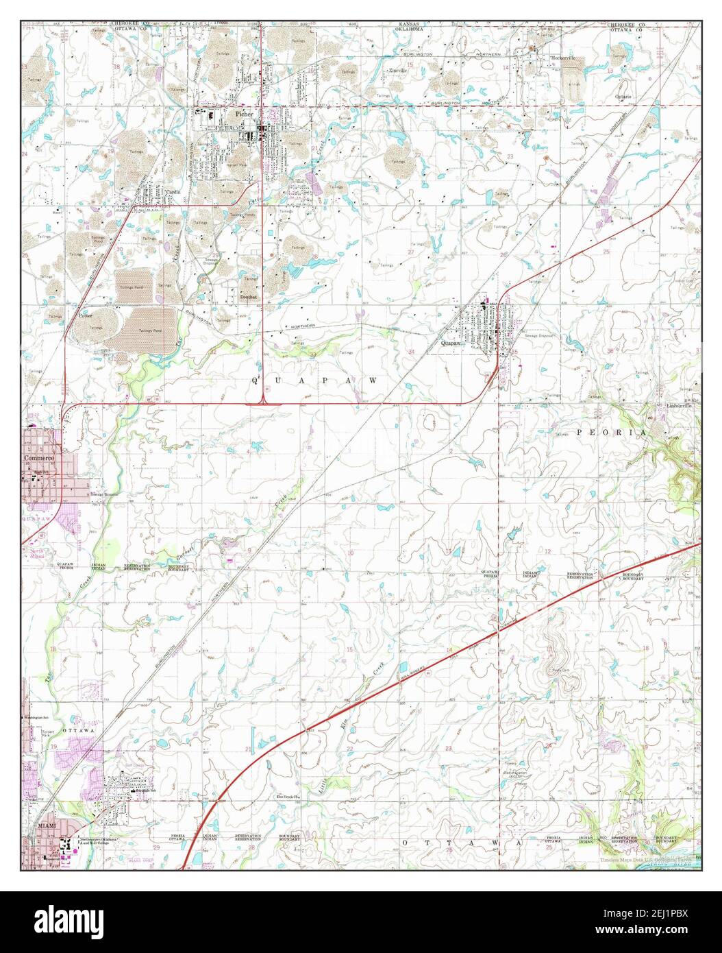 Picher, Oklahoma, map 1961, 1:24000, United States of America by ...