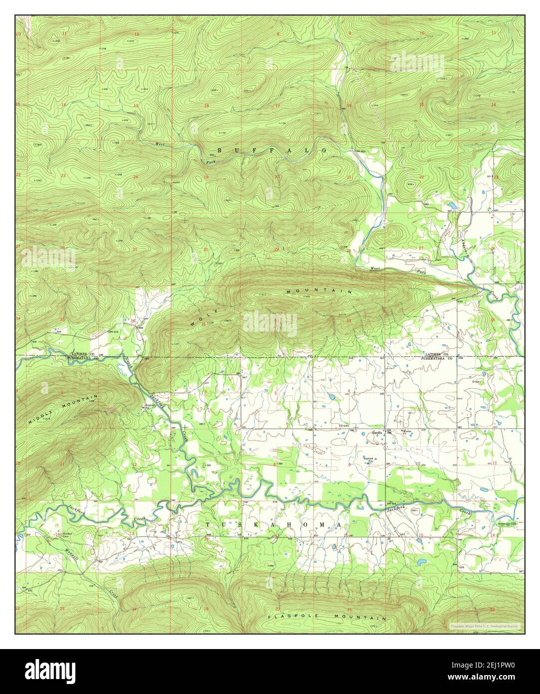 Sardis, Oklahoma, map 1971, 1:24000, United States of America by ...