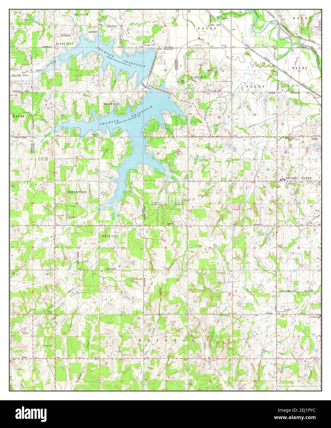 Shawnee oklahoma map hi-res stock photography and images - Alamy