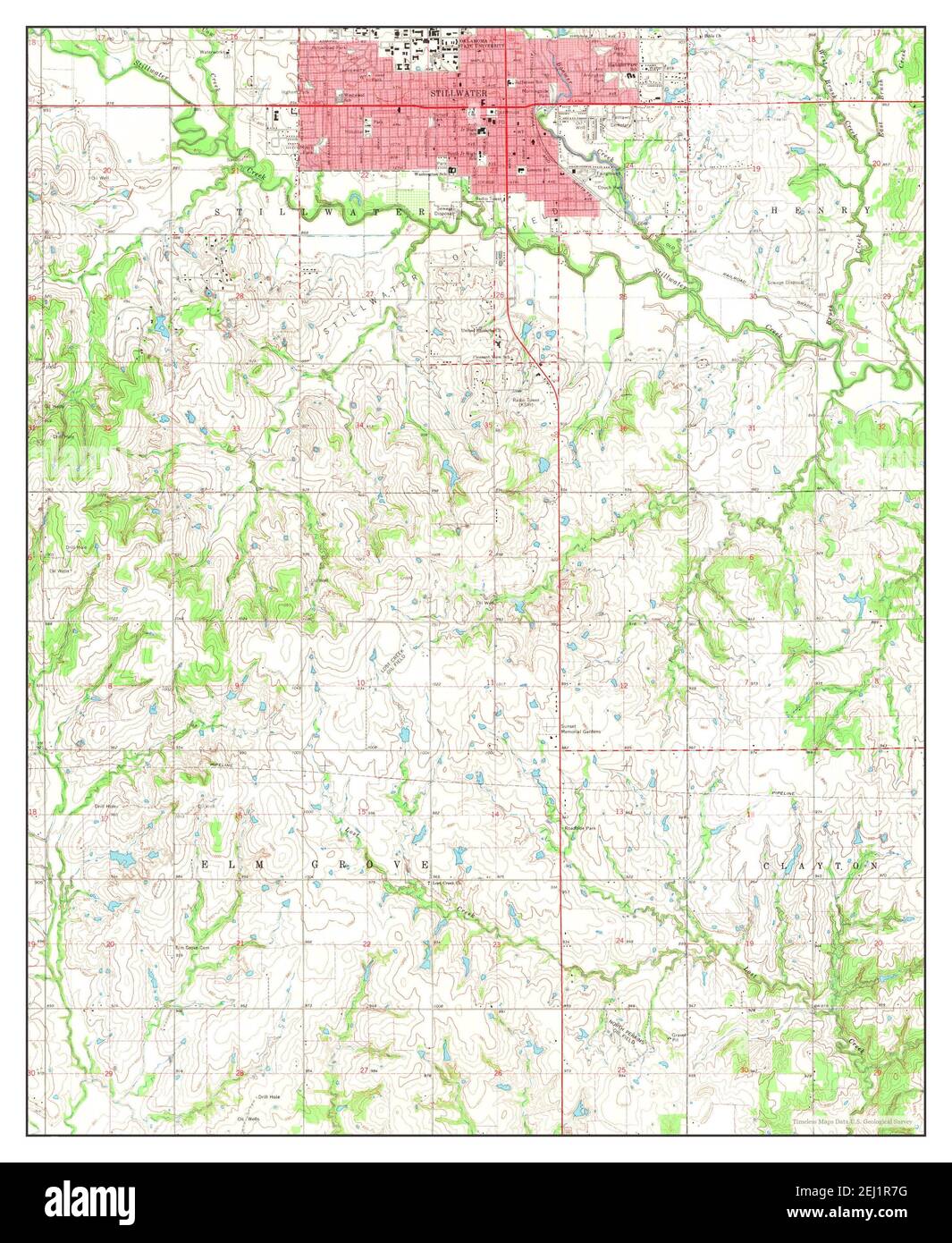 Stillwater map Cut Out Stock Images & Pictures - Alamy