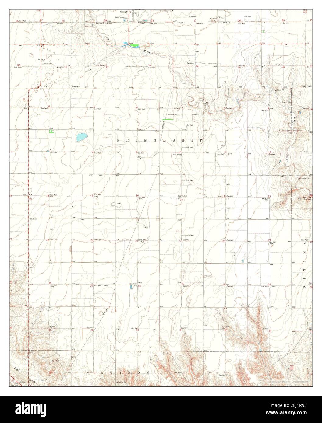 Straight SW, Oklahoma, map 1967, 1:24000, United States of America by ...