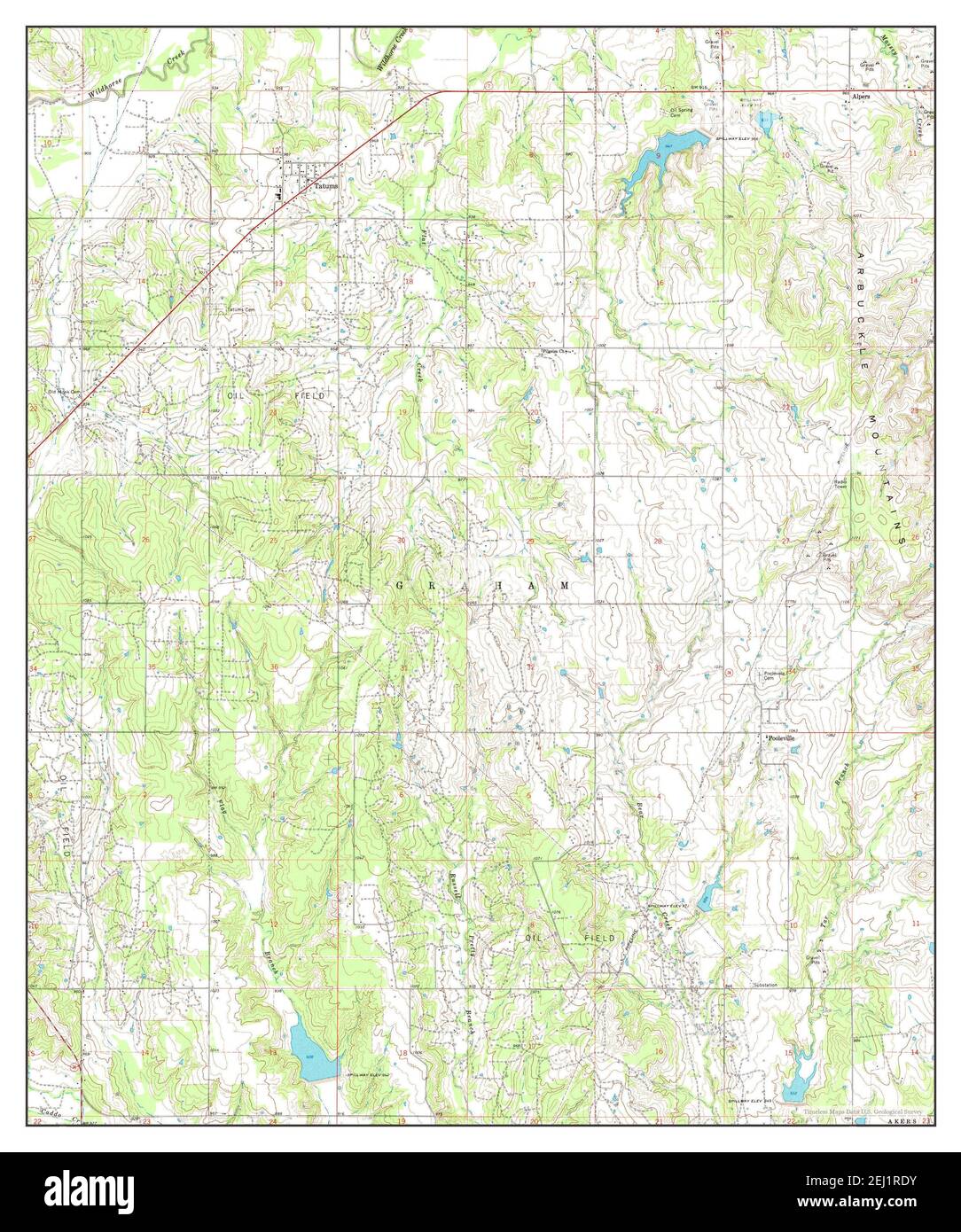 Tatums, Oklahoma, map 1969, 1:24000, United States of America by ...