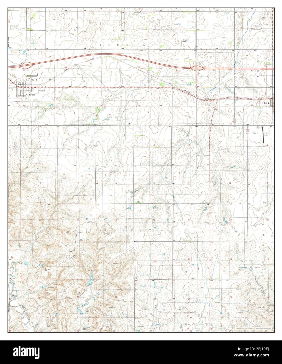 Texola, Oklahoma, map 1989, 1:24000, United States of America by ...