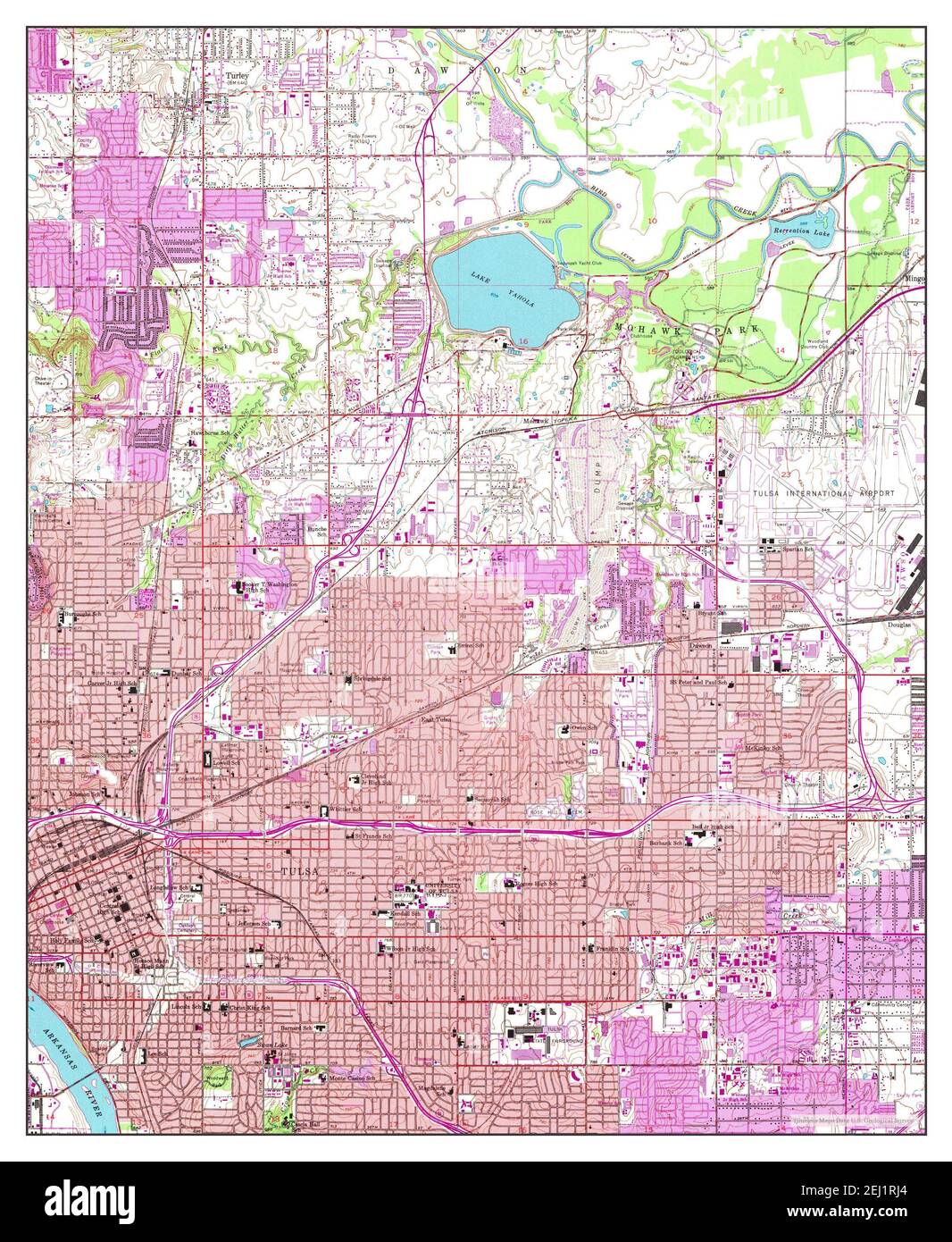 Tulsa map hi-res stock photography and images - Alamy