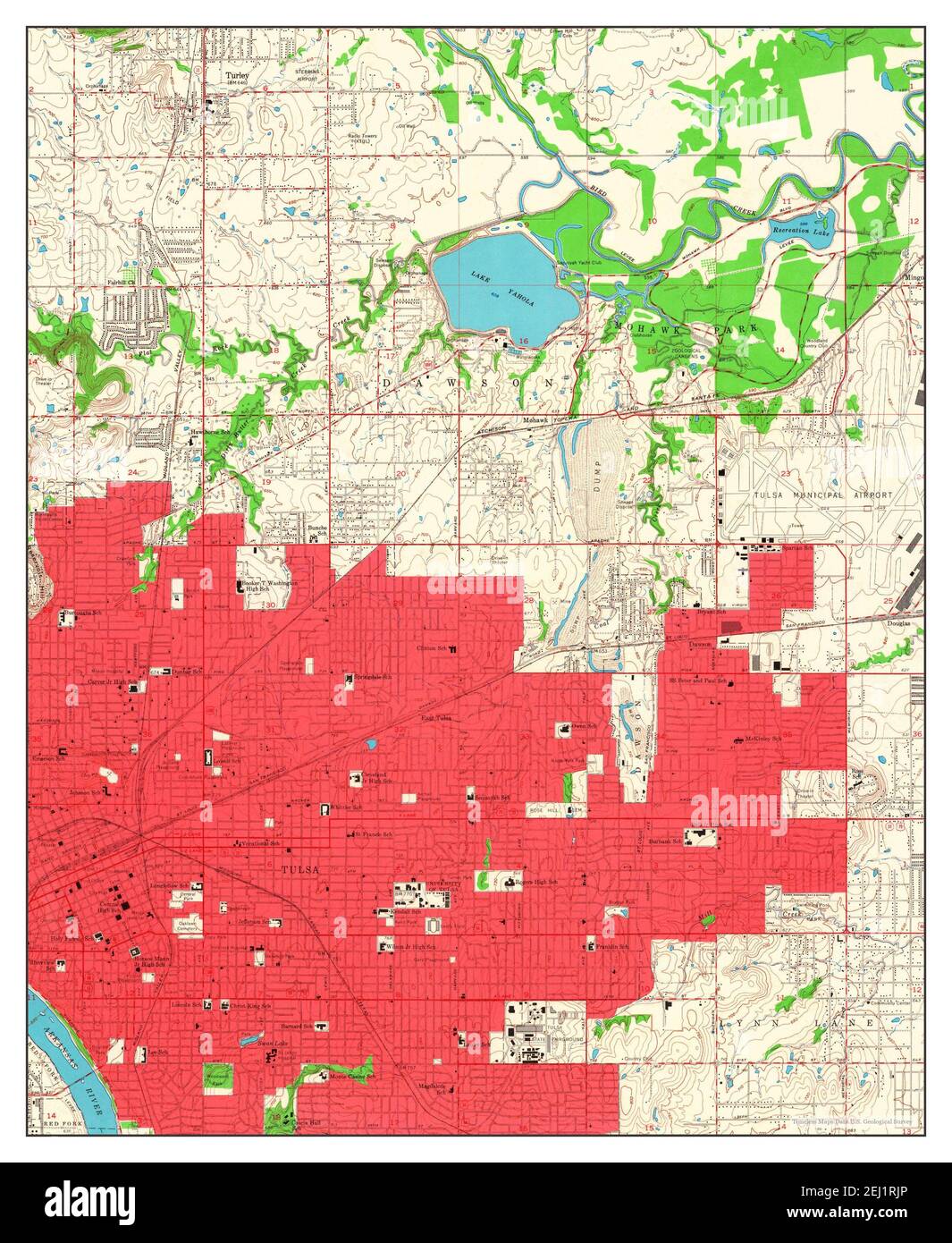 Map of tulsa oklahoma hi-res stock photography and images - Alamy