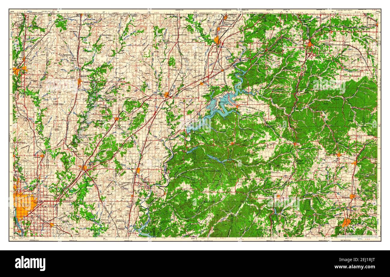 Map of tulsa oklahoma hi-res stock photography and images - Alamy