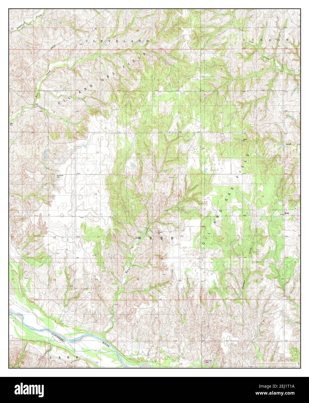 Webb, Oklahoma, map 1985, 1:24000, United States of America by Timeless ...
