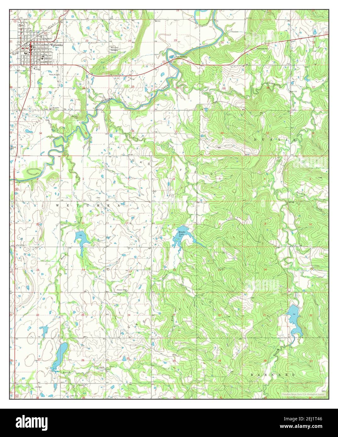 Wetumka oklahoma map hi-res stock photography and images - Alamy