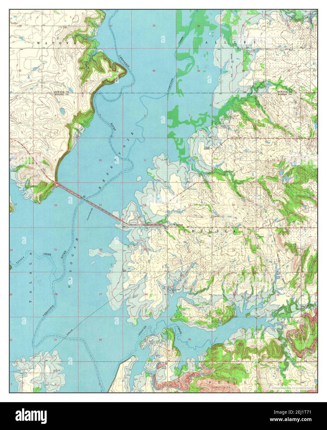 Winganon, Oklahoma, map 1970, 1:24000, United States of America by ...
