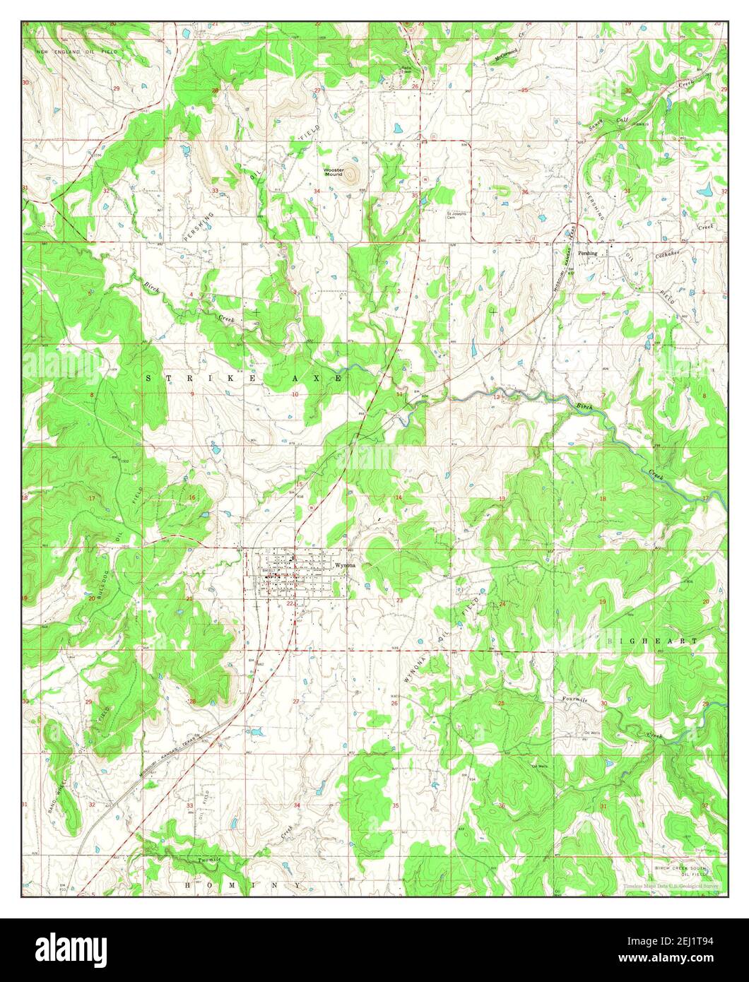 Wynona, Oklahoma, map 1964, 1:24000, United States of America by ...