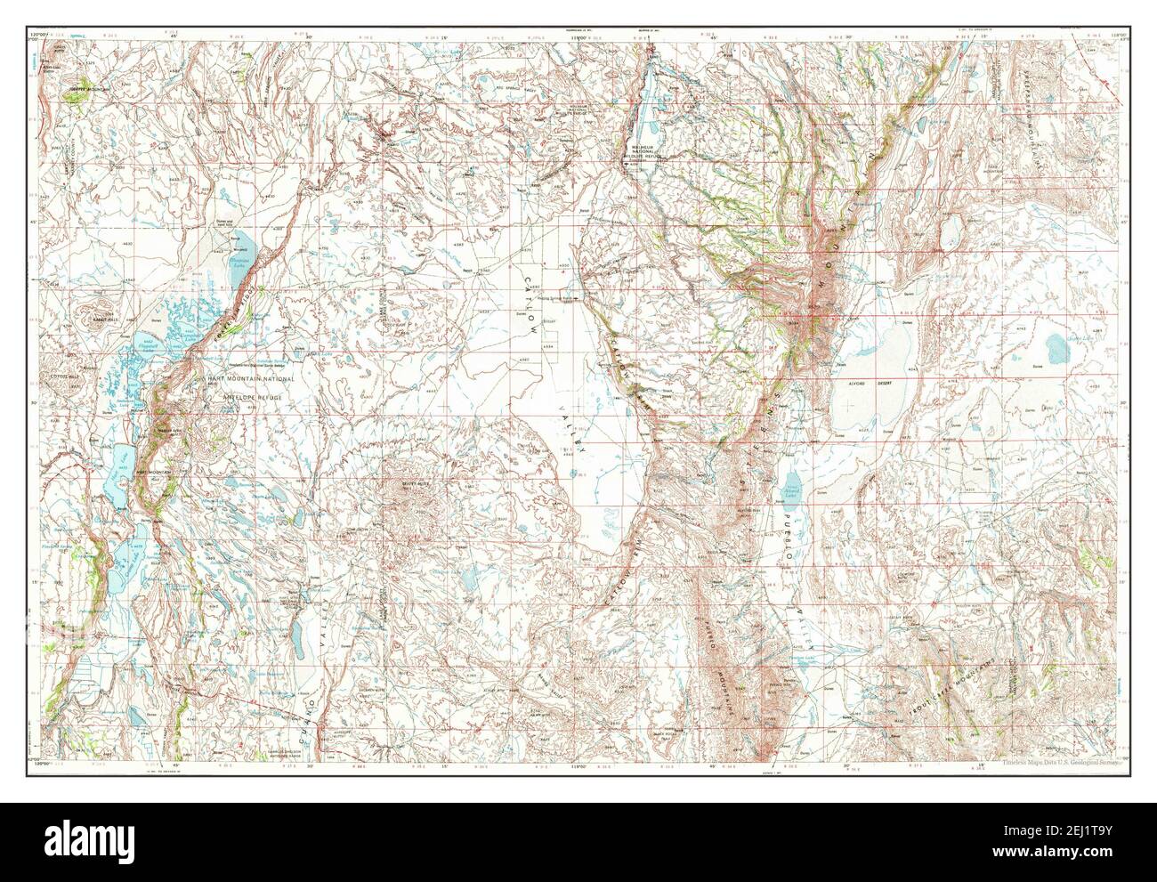Map of adel oregon hi-res stock photography and images - Alamy