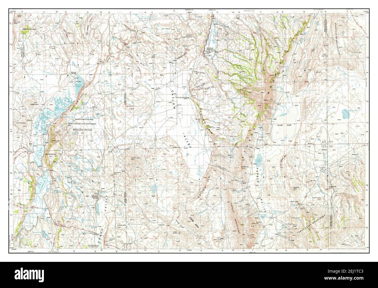 Map of adel oregon hi-res stock photography and images - Alamy
