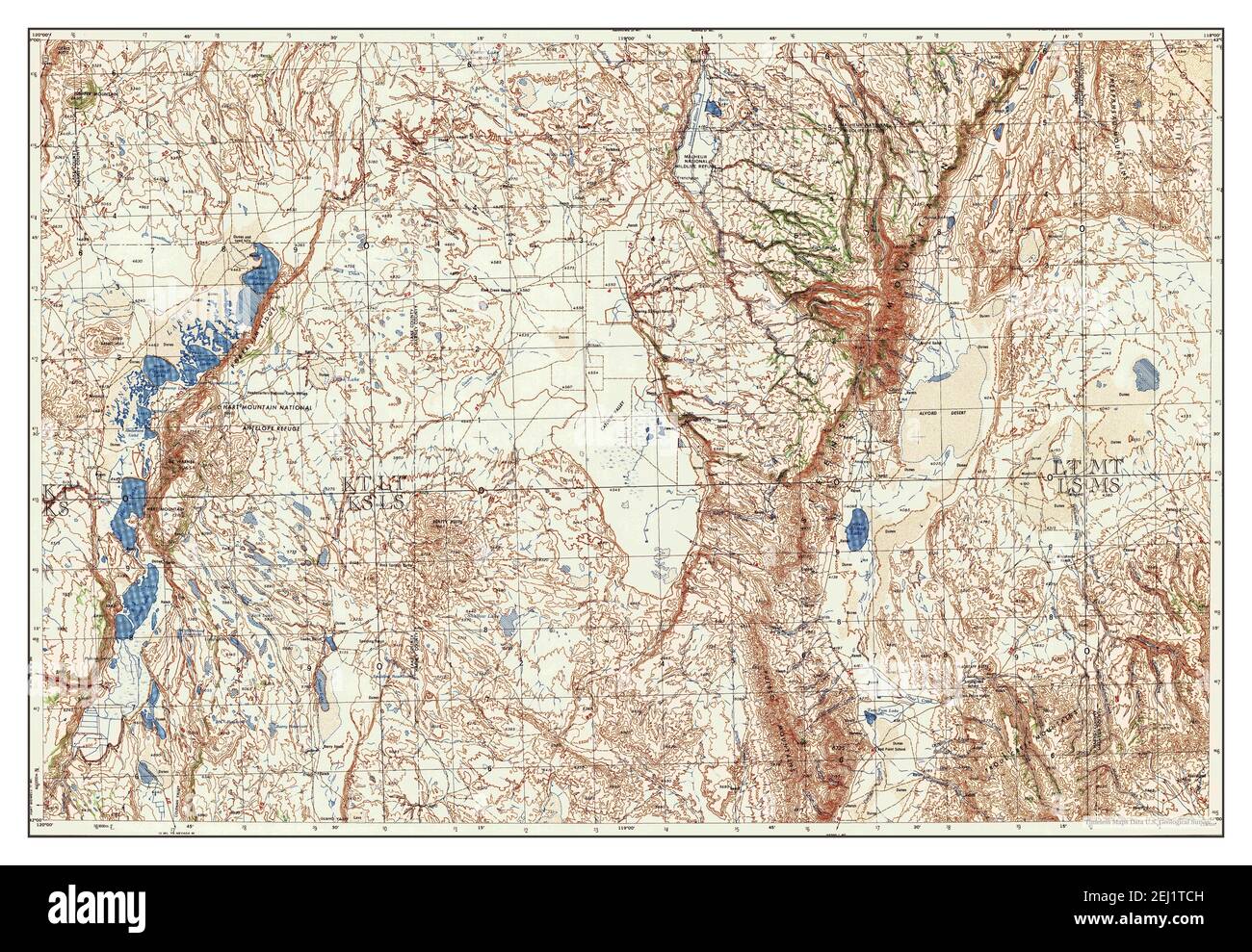 Adel, Oregon, map 1957, 1:250000, United States of America by Timeless ...