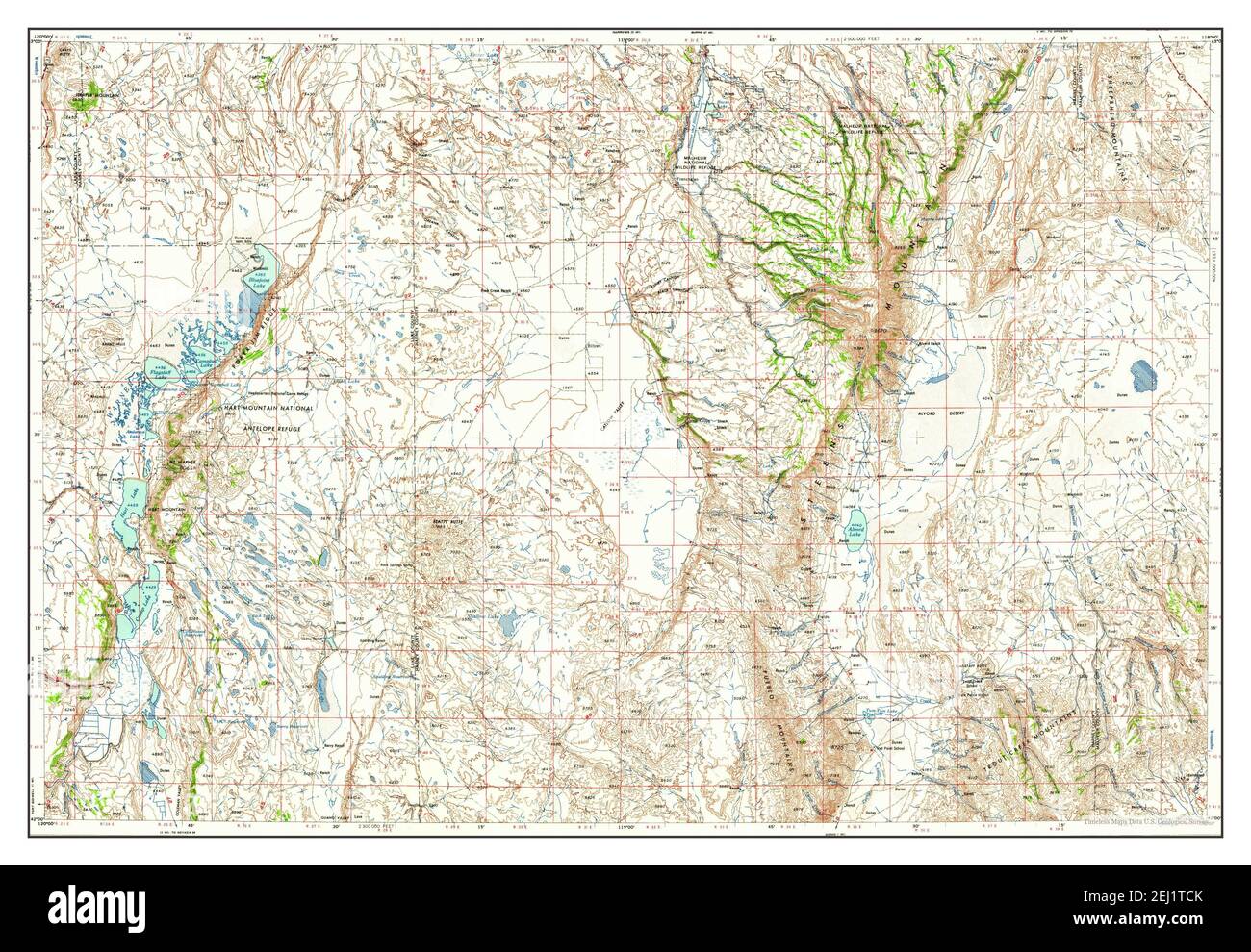 Adel, Oregon, map 1958, 1:250000, United States of America by Timeless ...