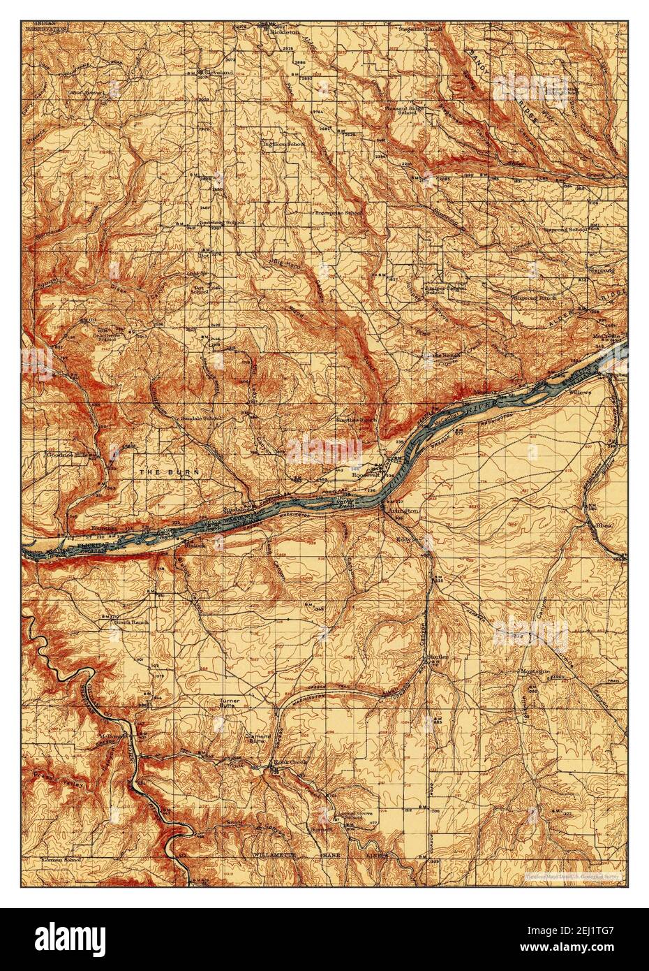Map of arlington oregon hi-res stock photography and images - Alamy