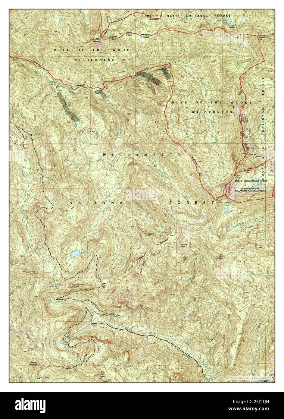 Battle Ax, Oregon, map 1994, 1:24000, United States of America by ...