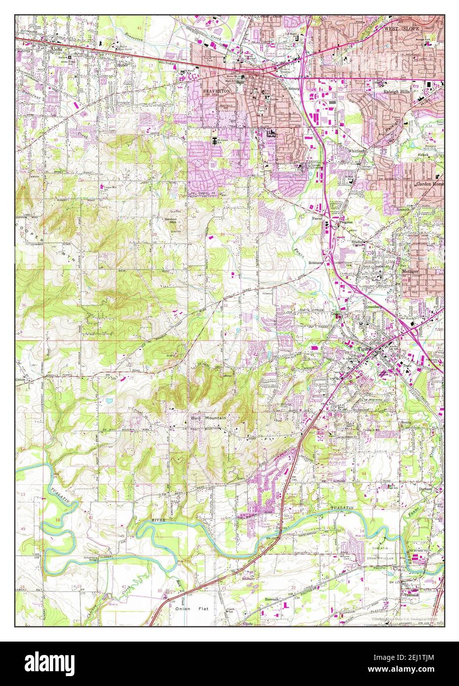 Map Of Beaverton High Resolution Stock Photography and Images - Alamy