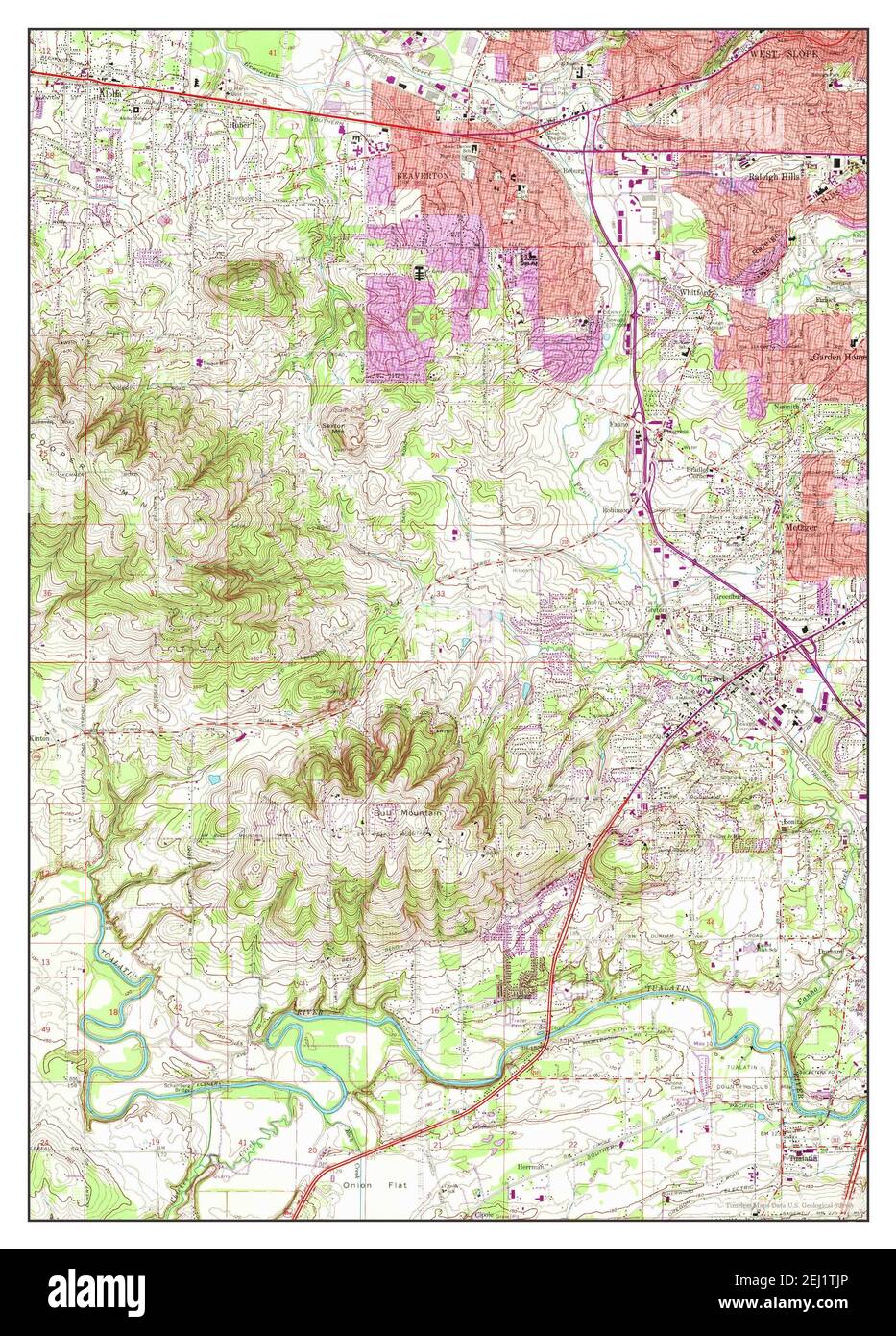 Beaverton, Oregon, map 1961, 1:24000, United States of America by ...