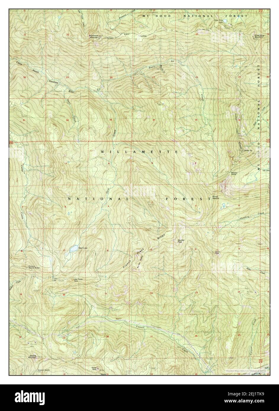 Battle Ax, Oregon, map 1985, 1:24000, United States of America by ...