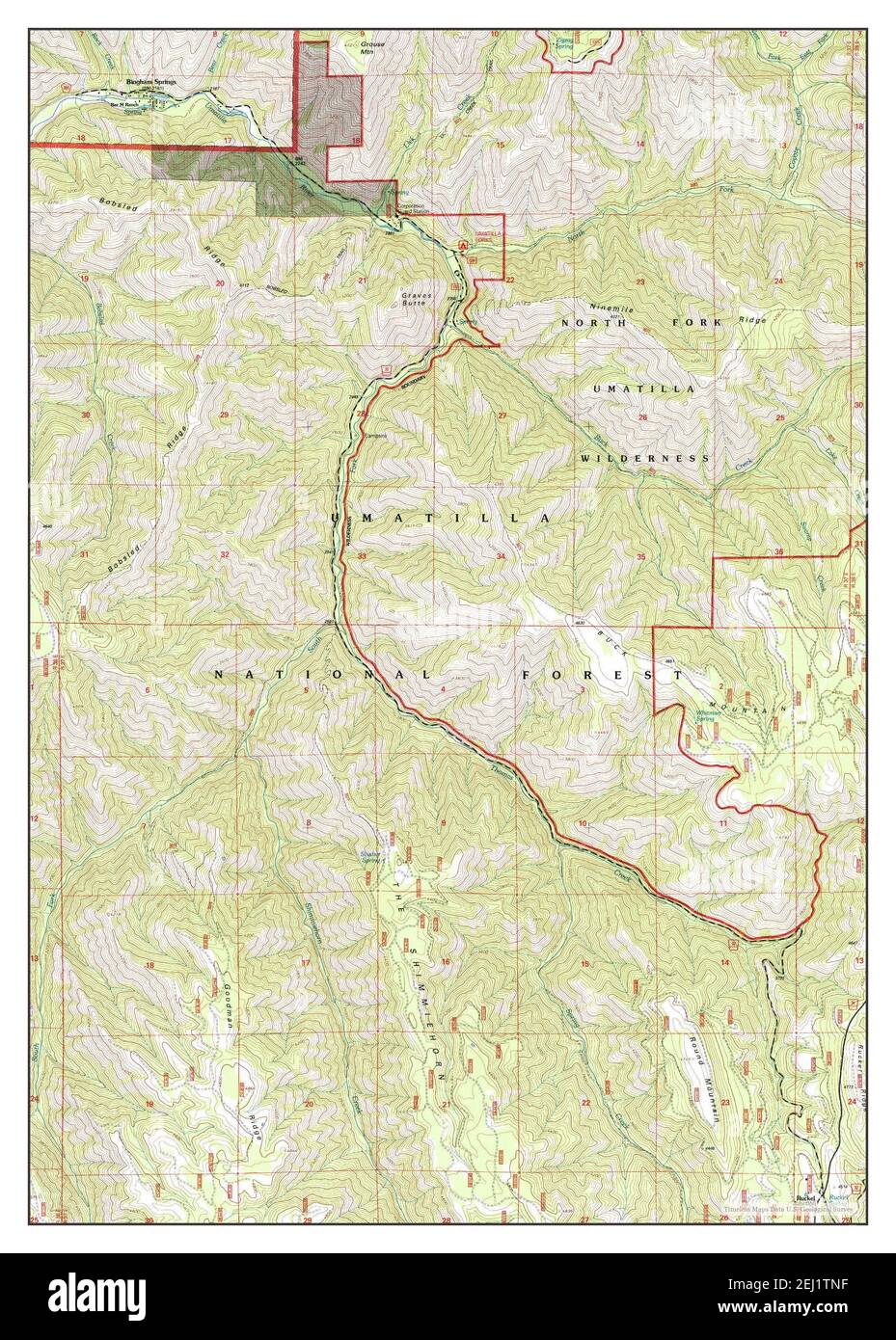 Bingham Springs, Oregon, map 1995, 1:24000, United States of America by ...
