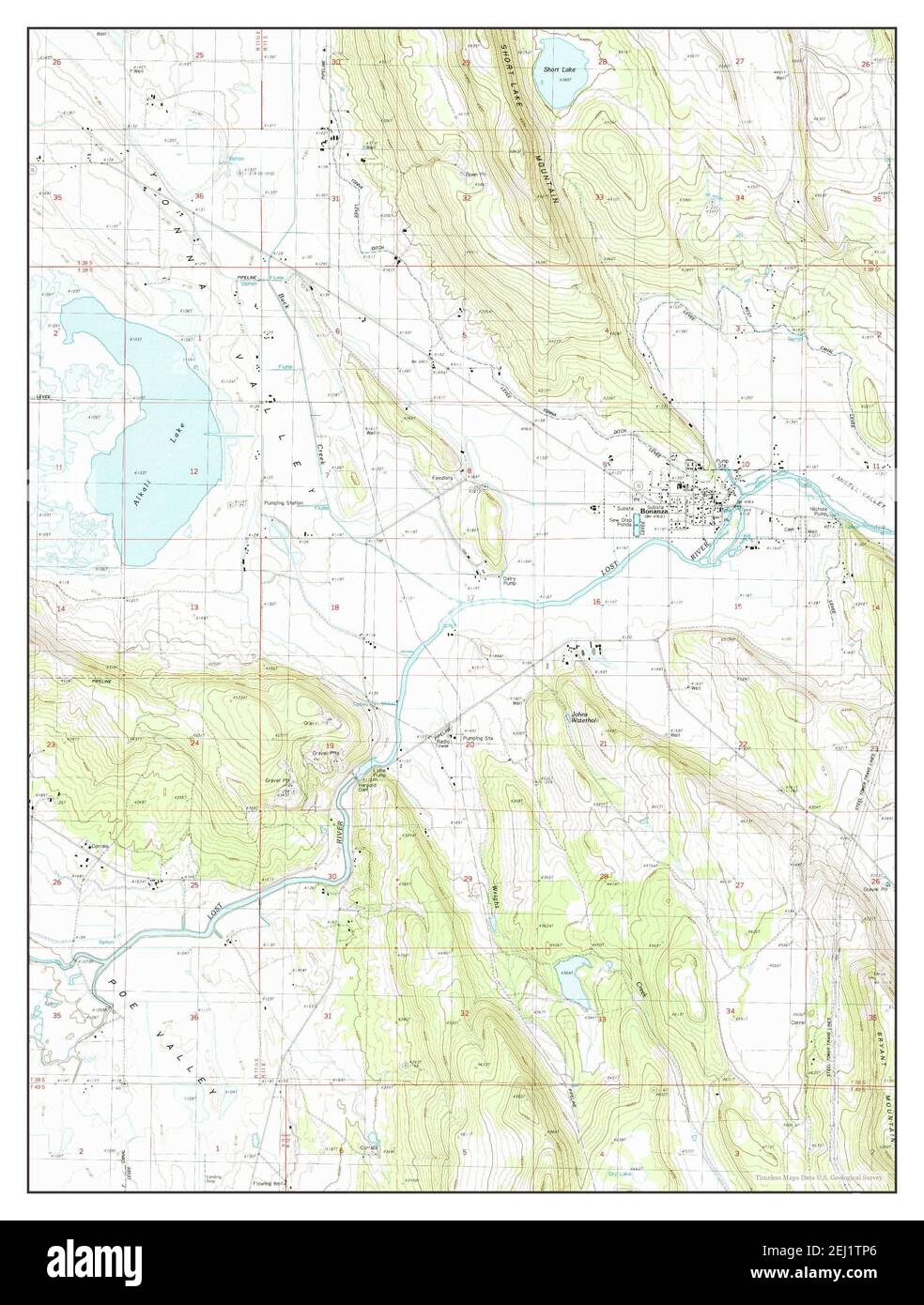 Bonanza, Oregon, map 1988, 1:24000, United States of America by ...