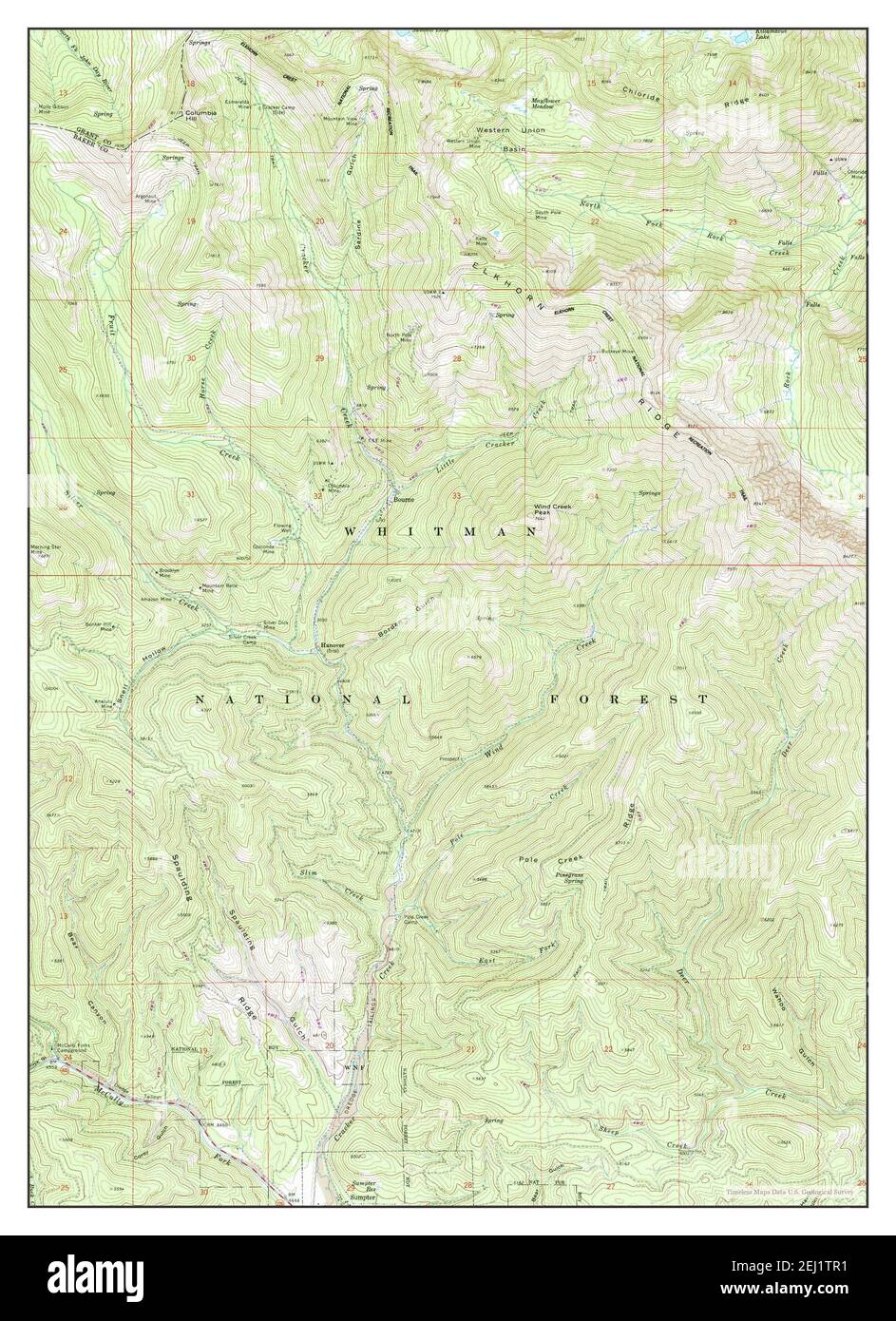 Bourne, Oregon, map 1972, 1:24000, United States of America by Timeless ...