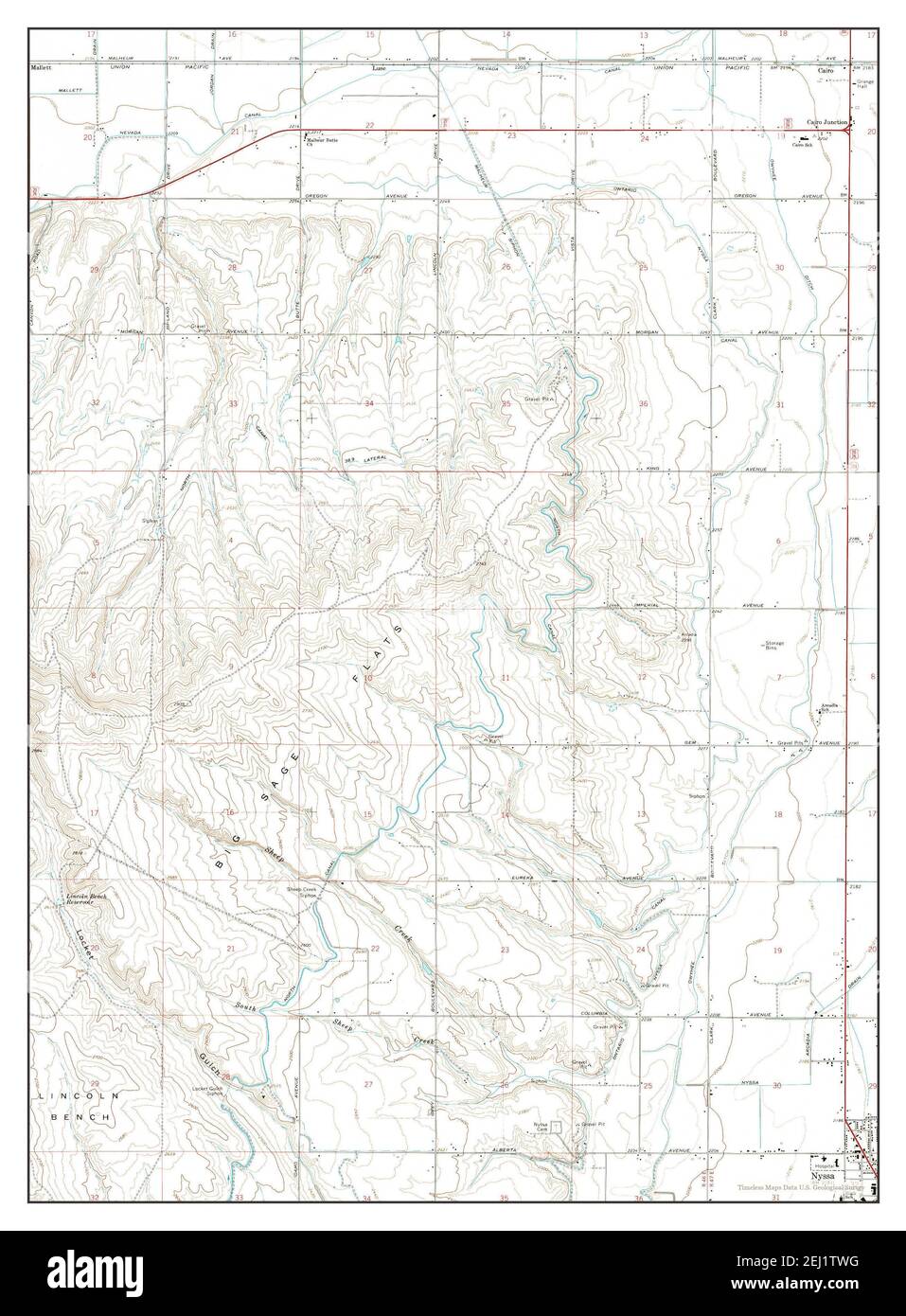 Cairo, Oregon, map 1967, 1:24000, United States of America by Timeless ...